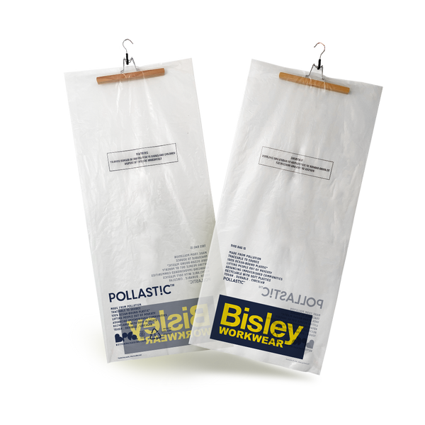 Custom POLLAST!C 100% Recycled Hanging Garment Bags - Better Packaging Co
